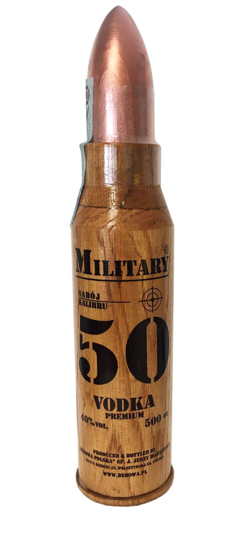 vodka debowa military 50 cl.50