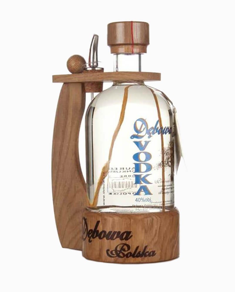 vodka debowa cl.70 with wooden verser