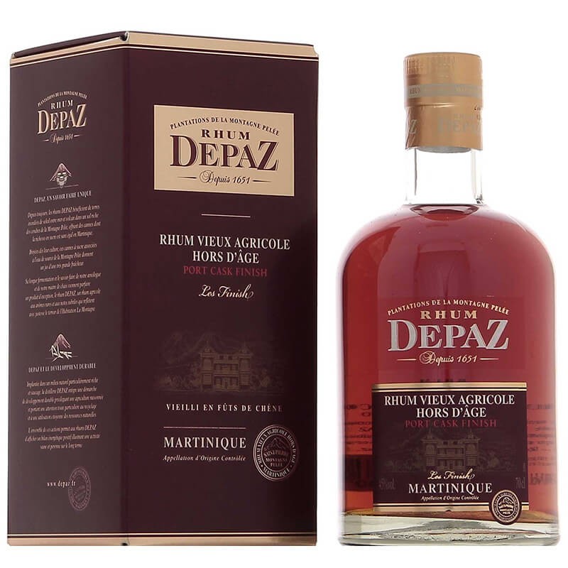 rhum depaz port cask finish cl.70 con astuccio