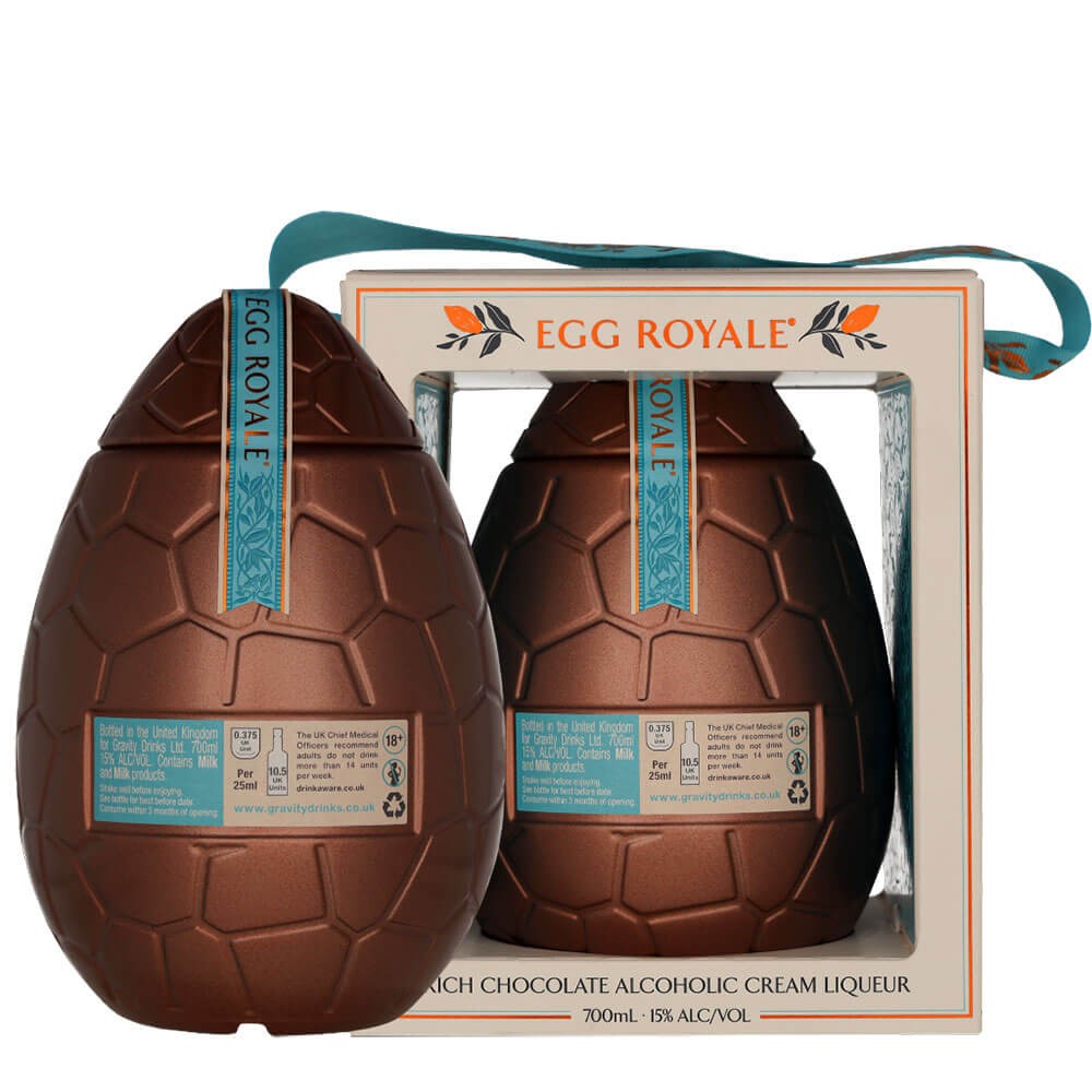 chocolate cream liqueur “egg royale” cl.70 with case