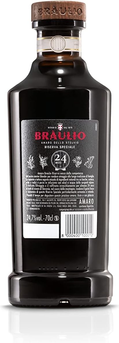amaro braulio riserva speciale 201 cl.70 new bottle